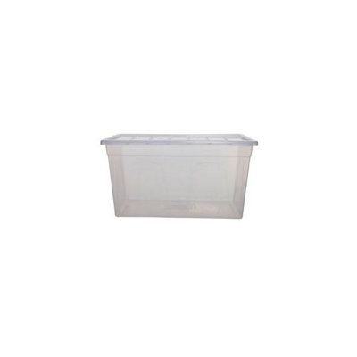 Elixir Gardens Space Master Clear Plastic 96L Storage Box x10