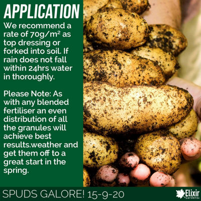 Elixir Gardens Spuds Galore 15-9-20 Slow-Release Blended Potato ...