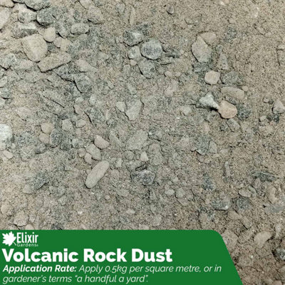 ELIXIR GARDENS VOLCANIC ROCK DUST ORGANIC FERTILISER SOIL/COMPOST ...