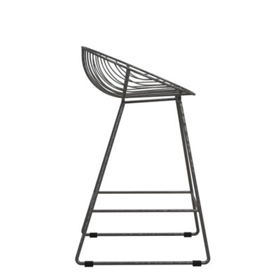 Ellis Wire Counter Stool in Grey