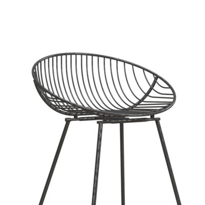 Ellis Wire Counter Stool in Grey