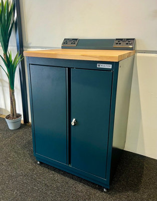Elltek Complete 2 Door Cupboard with Sockets