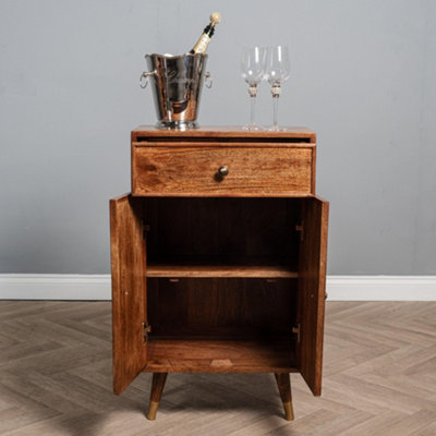 Elm Home and Garden 2 Door 1 Drawer Sideboard Solid Mango Wood - No ...