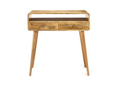Elm Home And Garden Light Oak Finish Two 2 Drawer Console Hall ...