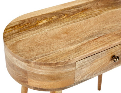 Elm Home And Garden Solid Dark Brown Wood Console Hall Telephone Table ...