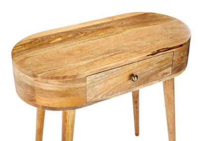 Elm Home And Garden Solid Dark Brown Wood Console Hall Telephone Table ...