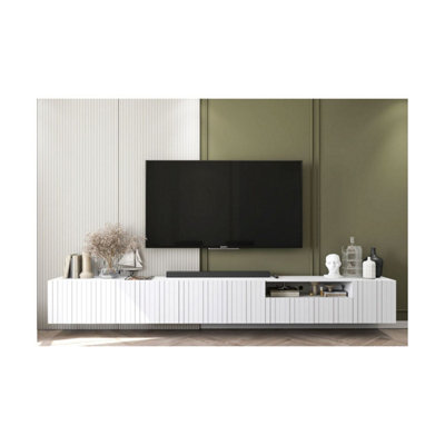 Elpis Glamour TV Cabinet Media Unit Extra Long 300 cm Wall Mounted ...