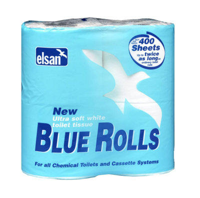 Elsan Blue 40-Pack Dissolvable Toilet Rolls for Chemical Toilets