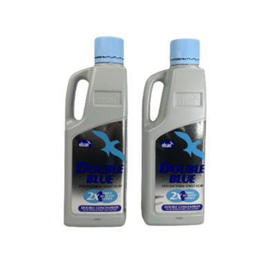Elsan Double Strength Blue Toilet Chemical Twin Pack 2 x 2L Bottles