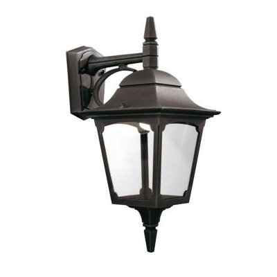 Elstead Chapel 1 Light Outdoor Wall Lantern Light Black IP44, E27
