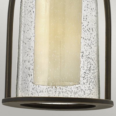 Elstead Quincy 1 Light Outdoor Ceiling Chain Lantern Oil Rubbed Bronze, E27