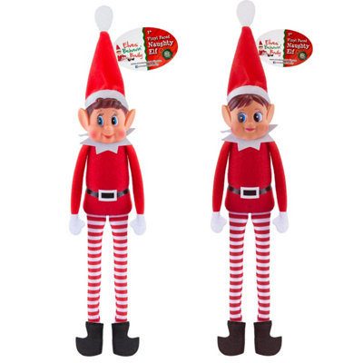 Elves Behavin' Badly - Christmas Naughty Elf Elfie and Elvie Red 30cm 2 ...