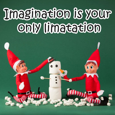 Elves Behavin' Badly - Christmas Naughty Elf Elfie Red 30cm 12 Inch