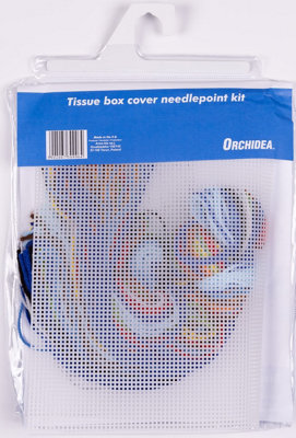 EMB KIT T/BOX CITY - Needlepoint Kit: Tissue Box Cover: Night City ...