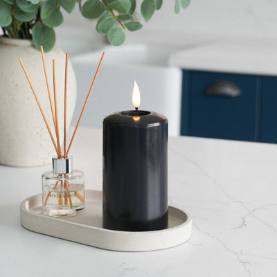 Ember™ Battery Signature Black Candle, 12.5cm