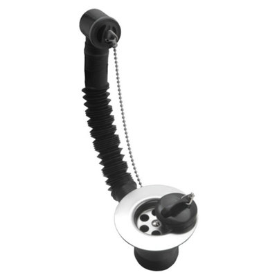 Embr Peerless Sink Combination Waste Black (One Size) | DIY at B&Q