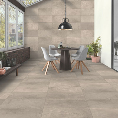 Emerald Bronze Stone Effect Matt Porcelain Indoor Wall & Floor Tiles ...