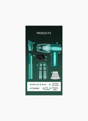 Emerald Green Rechargeable Single Cartridge Portable Handheld Mini ...