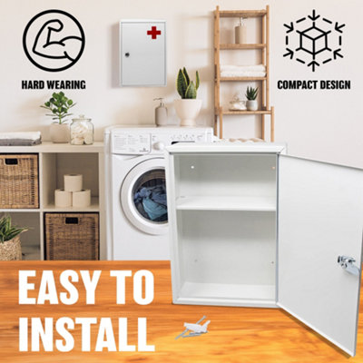 Emergency First Aid Medical Cabinet Box Wall Mounted Lockable Storage ...