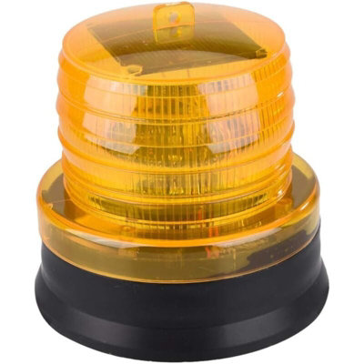 Emergency Solar Flashing Alarm Light LED Beacon Magnetic Safety Warning ...
