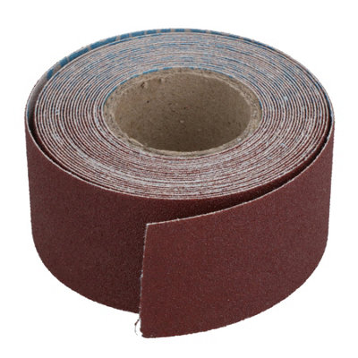 Emery Cloth Roll Abrasive Sanding Sheet 120 Grit 3.8cm x 460cm ...