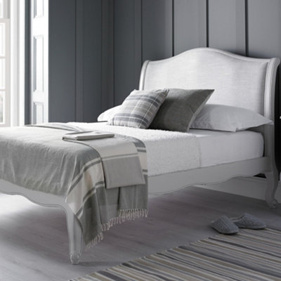 Emily Grey Bed Frame - LFE - King Size Bed Frame Only | DIY at B&Q