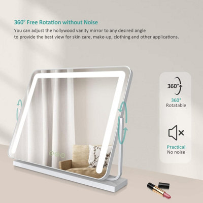 EMKE Hollywood Makeup Mirror with Lights, Tabletop Mirror with Dimmable ...