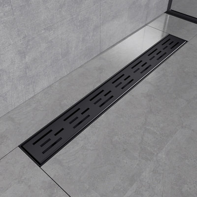 EMKE Linear Shower Drain 600mm, 304 Stainless Steel Floor Drain ...