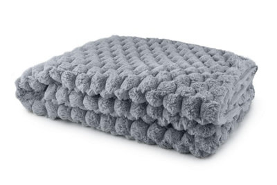 Emma Barclay Lush Luxurious Faux Rabbit Fur Throw For Sofa Blanket ...