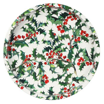 Emma Bridgewater - Holly Deep Well Tin Tray 30cm