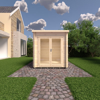 Emneth 10x7 19mm Summer House Log Cabin