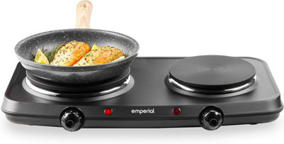 Emperial Double Hotplate, 2250W Portable Electric Hob with Dual ...