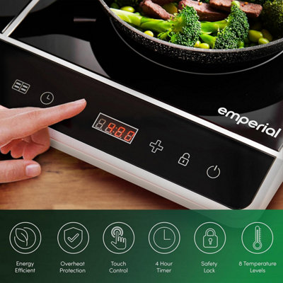Emperial Double Induction Hob - 2800W Portable Dual, Twin Induction ...