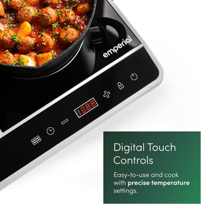 Emperial Double Induction Hob - 2800W Portable Dual, Twin Induction ...