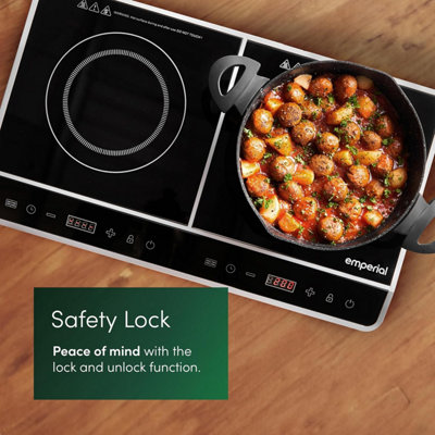 EMPERIAL DOUBLE INDUCTION HOB - 2800W PORTABLE DUAL, TWIN INDUCTION ...