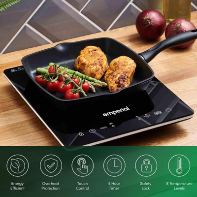 Emperial Single Induction Hob, 2000W Portable Induction Cooker with ...
