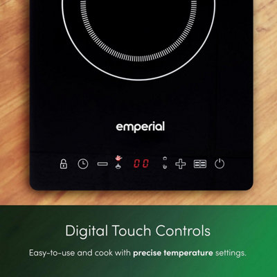 Emperial Single Induction Hob, 2000W Portable Induction Cooker with ...