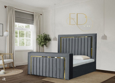 Emperor Tv Bed Gold Silver Trim Panel Border - Doorstep Delivery Only ...