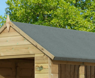 Empire 8000 Premier Apex Shed 4x6 pressure treated tongue and groove ...