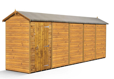 Empire Modular Apex 4x20 dipped treated tongue and groove wooden garden ...