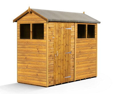 Empire Modular Apex 4x8 Windows dipped treated tongue and groove wooden ...