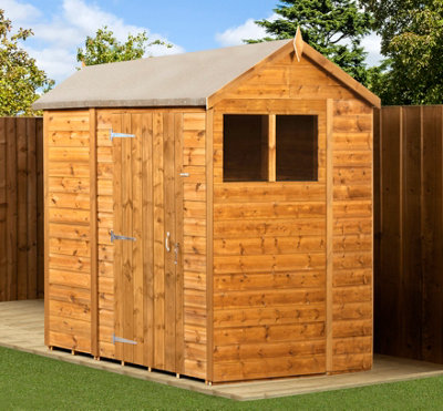 Empire Modular Apex 6x6 Windows dipped treated tongue and groove wooden ...