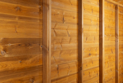 Empire Modular Apex 6x8 dipped treated tongue and groove wooden garden ...