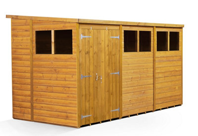 Empire Modular Pent 12X4 Double Door Windows (12X4) (12ft x 4ft)