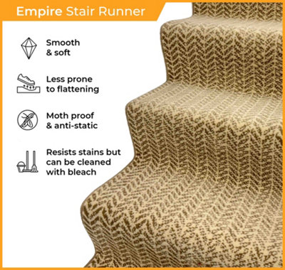 Empire Stair Runner - Soft & Durable Carpet Runner for Stairs ...