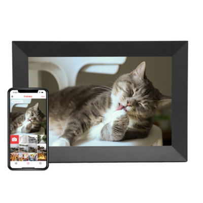 EMtronics 10" inch Frameo Touchscreen Digital Picture Photo Frame with ...
