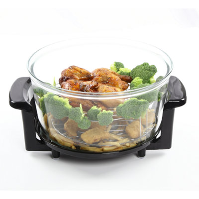 EMtronics 17 Litre Halogen Oven Large Air Fryer with 60 Minute Timer ...