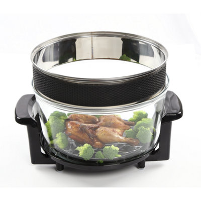 EMtronics 17 Litre Halogen Oven Large Air Fryer with 60 Minute Timer ...