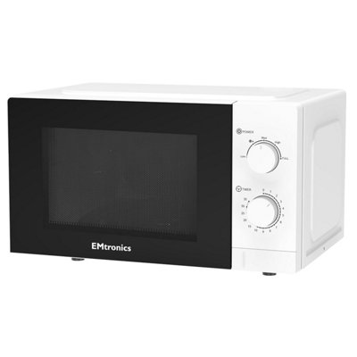 EMtronics 20 Litre 700 w Manual Control Microwave with 5 Power Levels ...