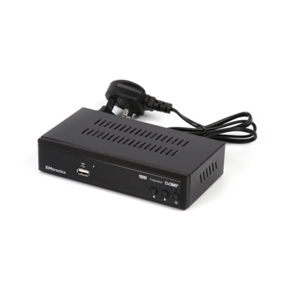 EMtronics EMFBR128HD 128GB Freeview Box Set-Top Digibox Recorder - Black